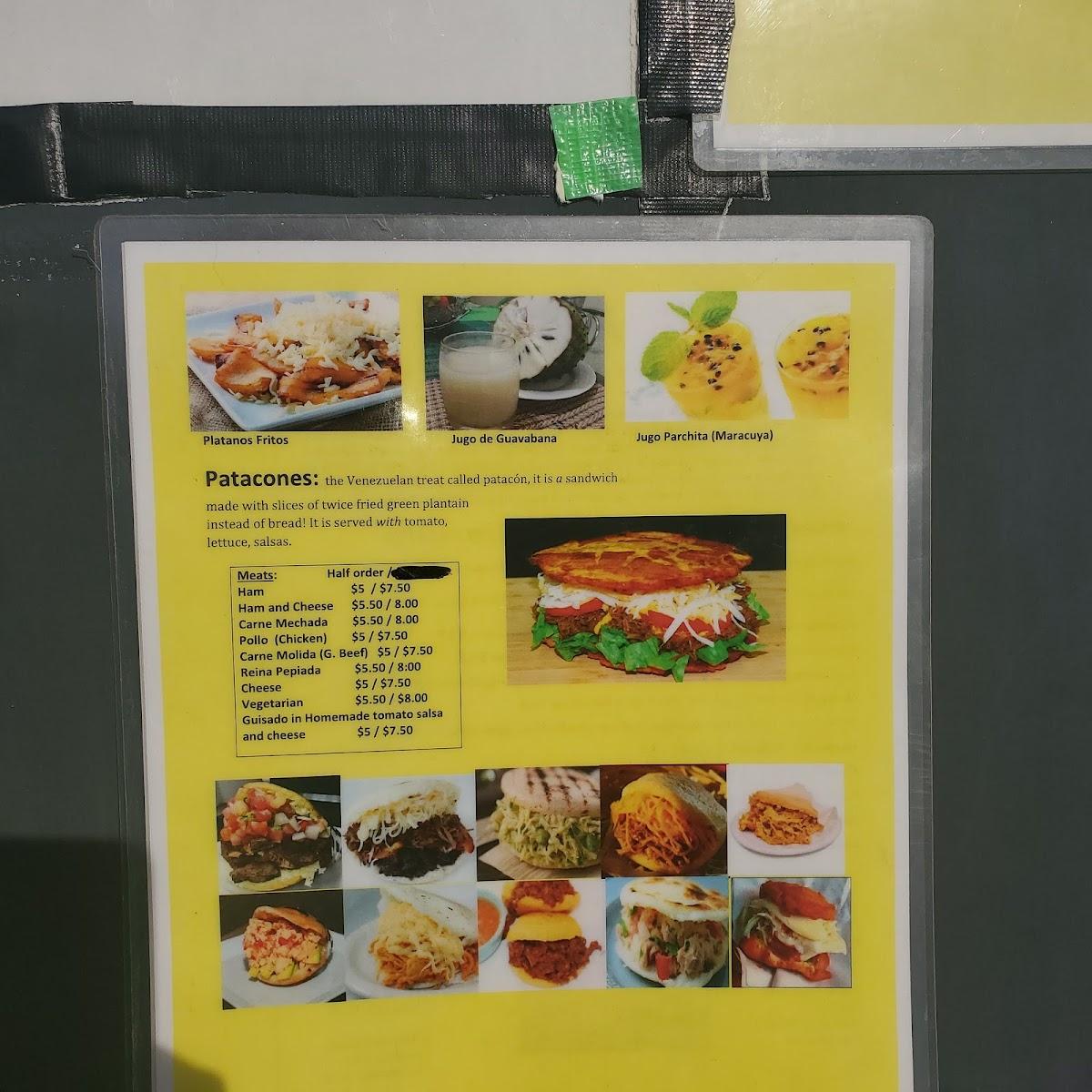 Menu at El Arepón Venezuelan Food restaurant, Bellevue