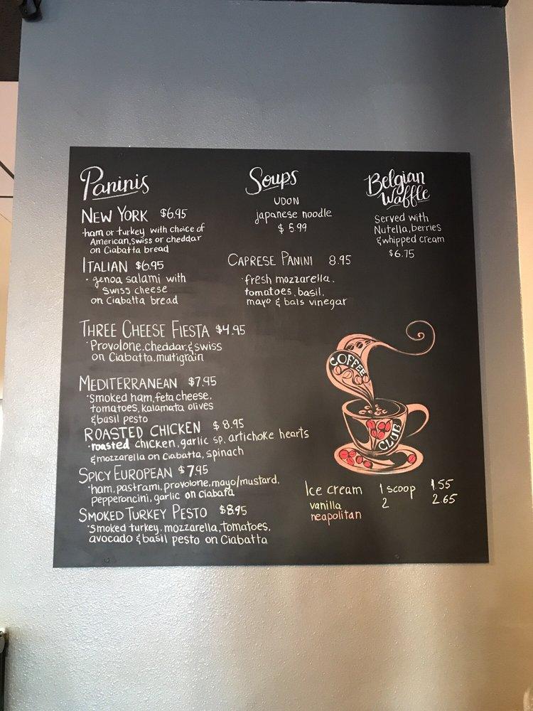 Menu at The Music Cafe, Glendale