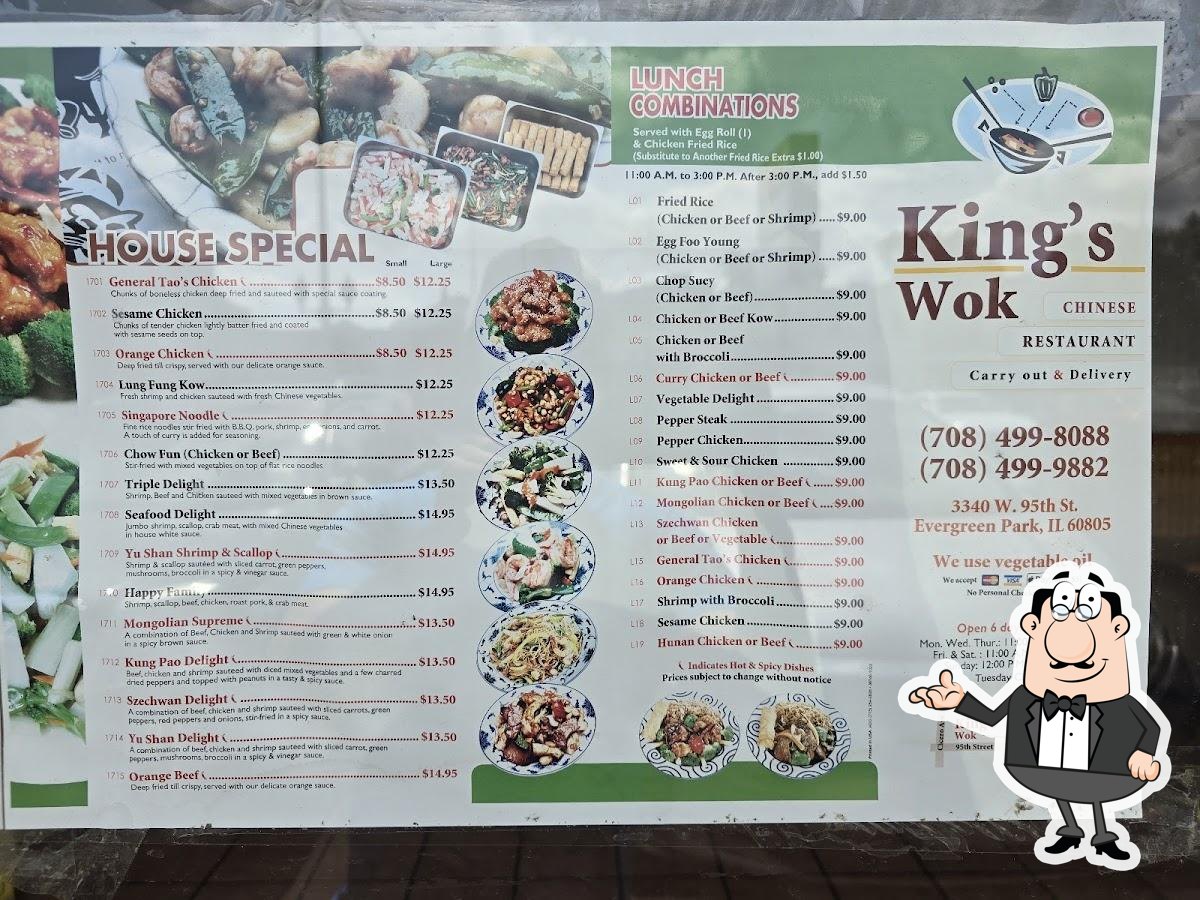 King's Wok, Evergreen Park - Restaurant menu, prices and reviews