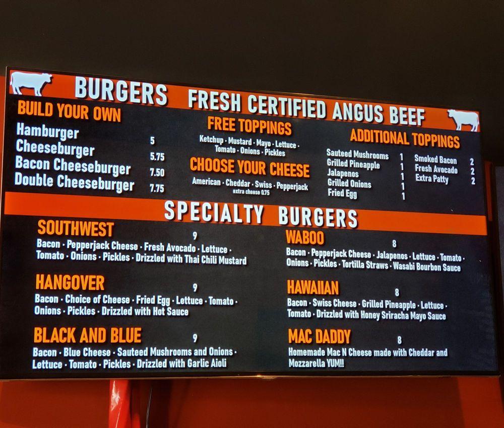 Menu at Burger Barn Grill, Saint Johns