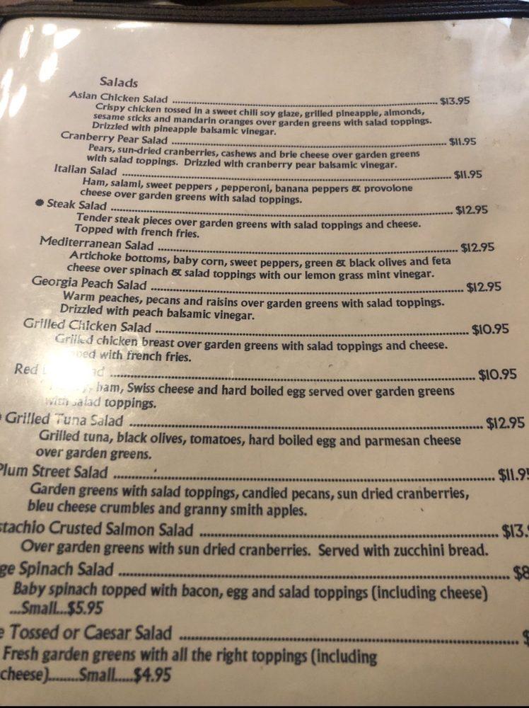 Menu at Rockwell's Red Lion Restaurant, Elizabeth