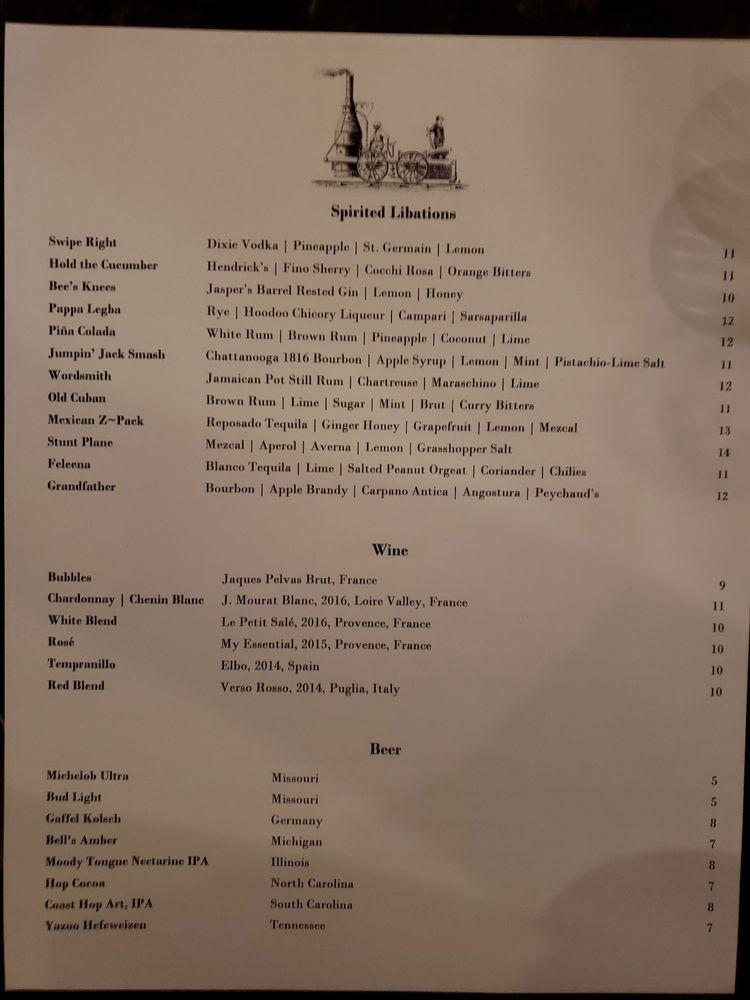 Menu at The Best Friends Lounge pub & bar, Charleston