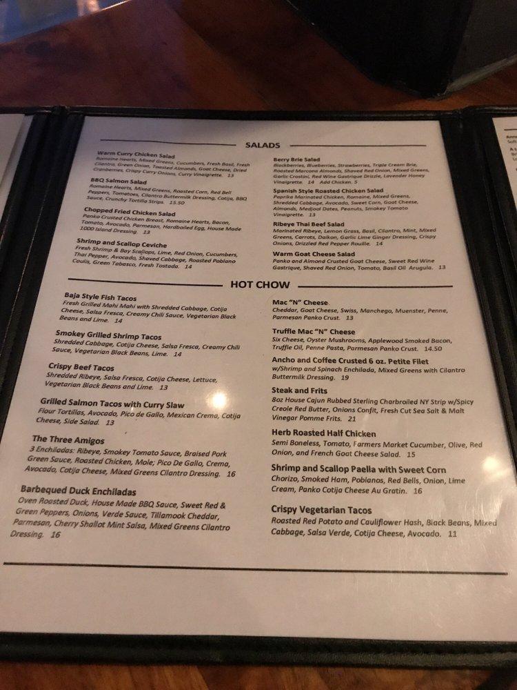 Menu at Eat Chow restaurant, Costa Mesa, Newport Blvd