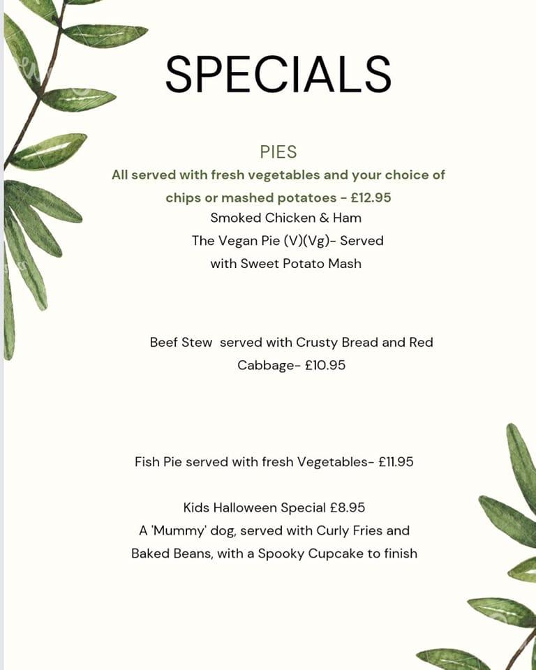Menu at Harrington Arms Gawsworth pub & bar, Gawsworth, The Harrington Arms