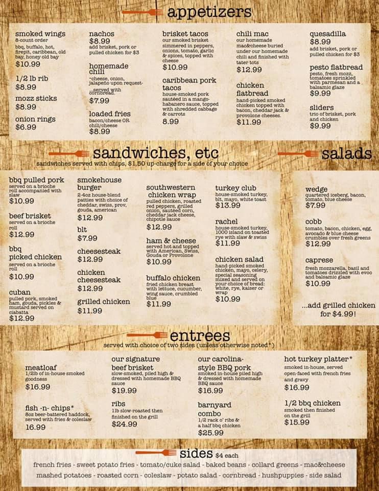 Menu at 28th St. Pit-n-Pub, Ocean City