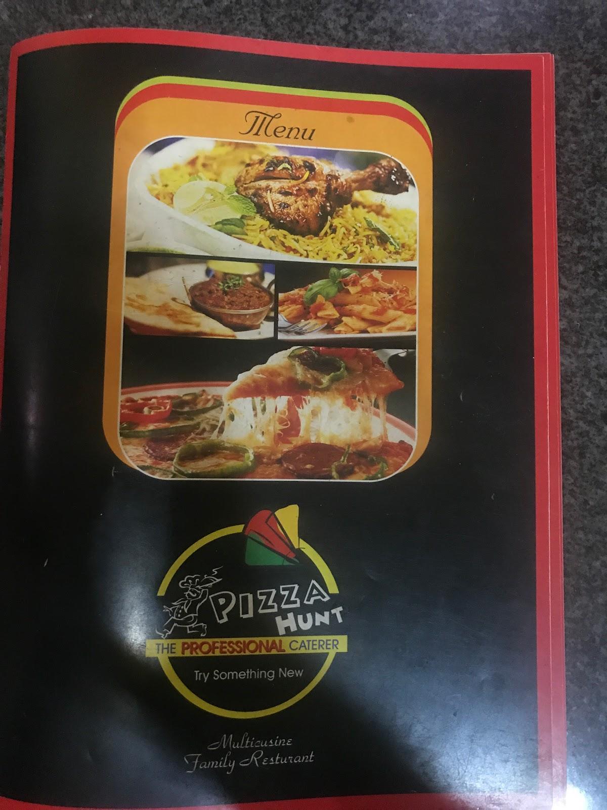 Menu at Pizza Hunt Restaurant, Madagadipet