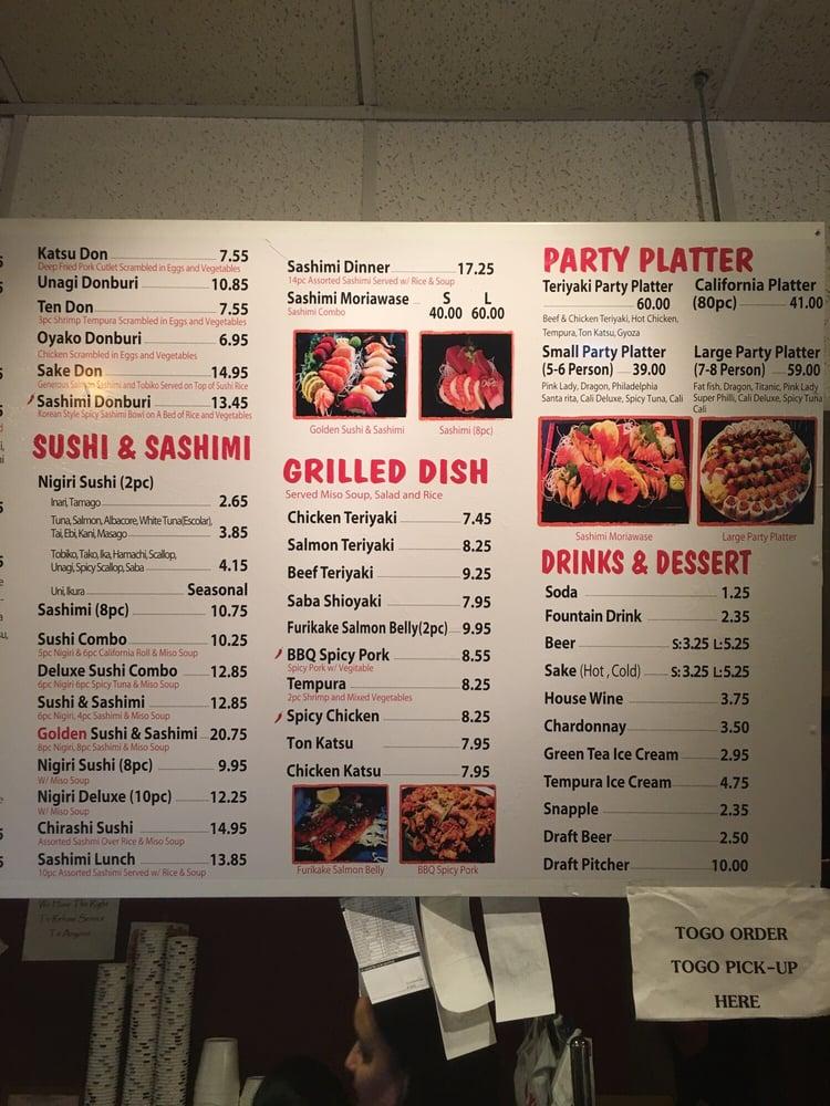 Menu at Fat Fish Sushi restaurant, Pleasanton