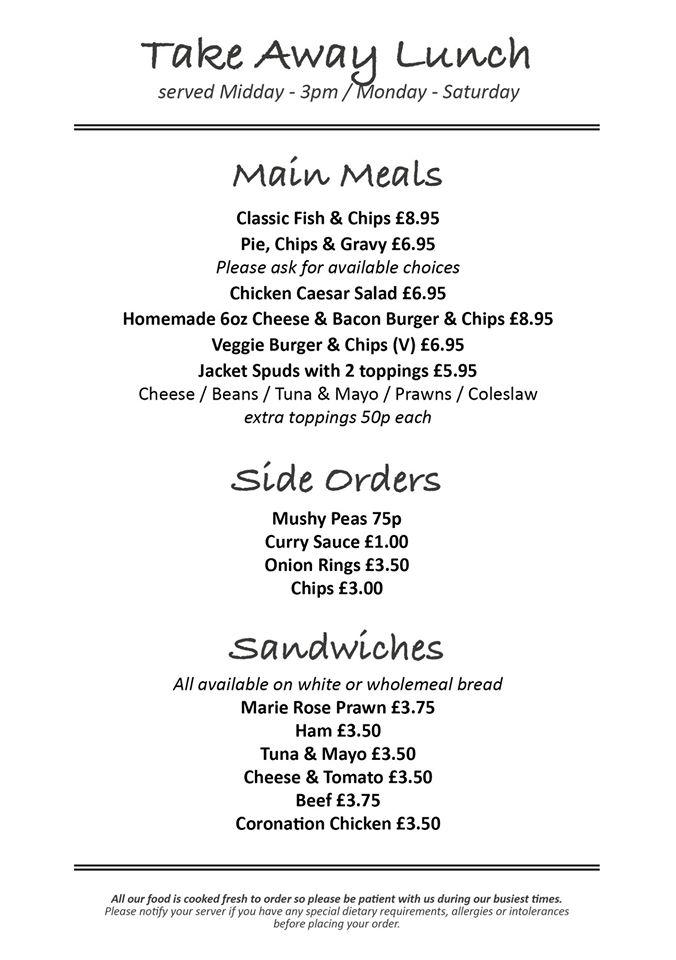 Menu at The Udder Farm Shop cafe, Gillingham