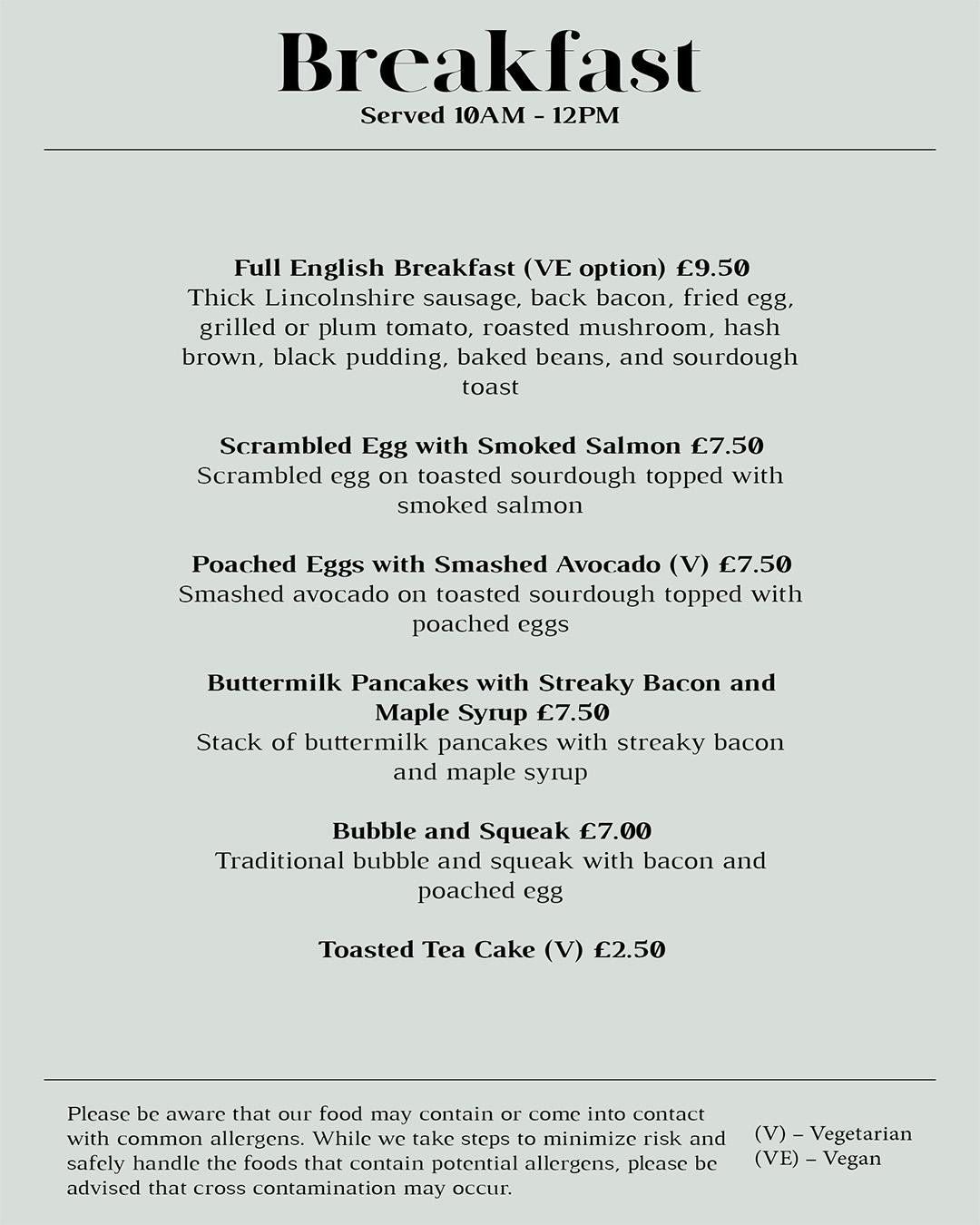Menu at Trinity Bar and Kitchen, Brough