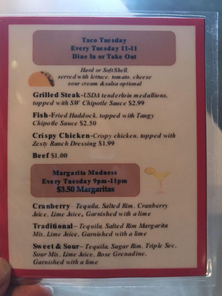 Menu at Ale House Bar & Grill, Shamokin