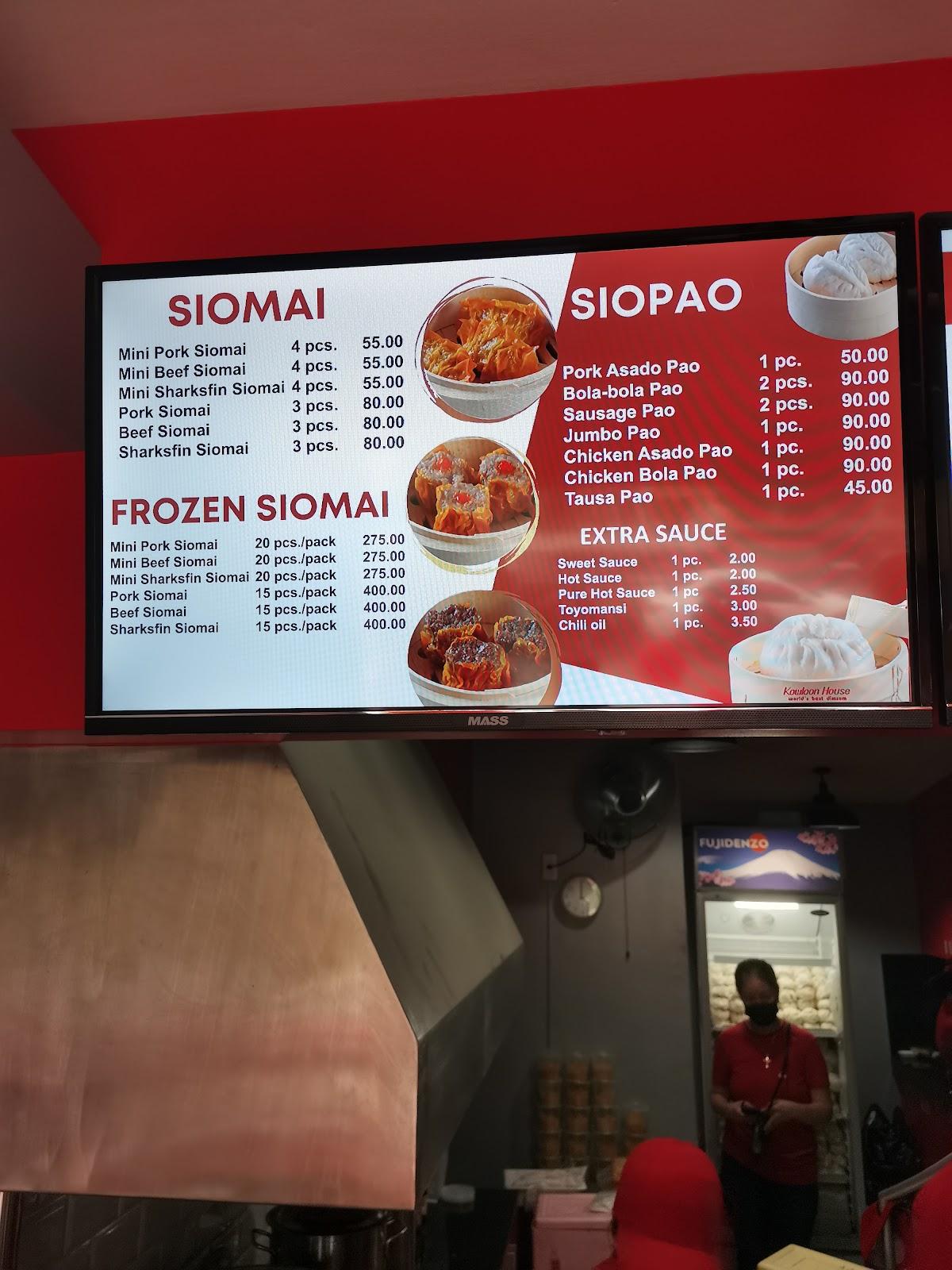 Menu at Kowloon House Angono restaurant, Angono