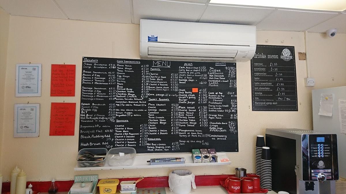 Menu at Scoffs cafe, Bingley