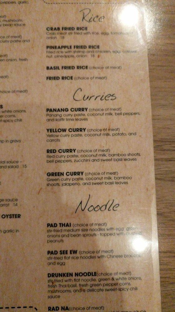 Menu at Arawan Thai Bistro and Dessert desserts, Las Vegas