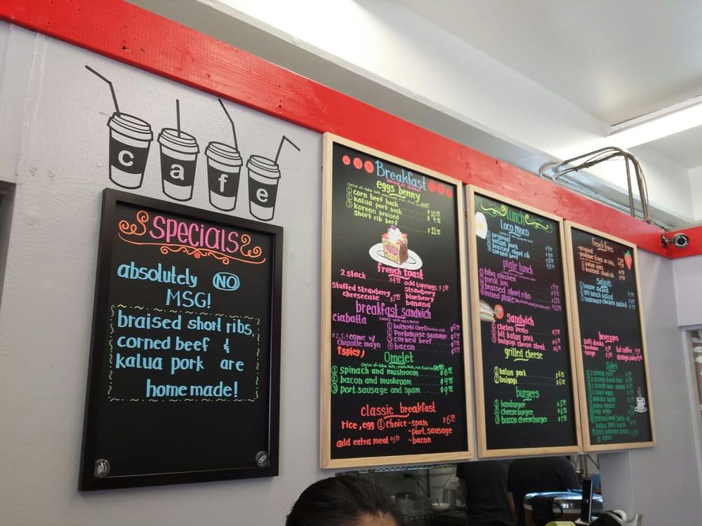 Menu at Button Up Cafe, Pearl City, 719 Kamehameha Hwy a102