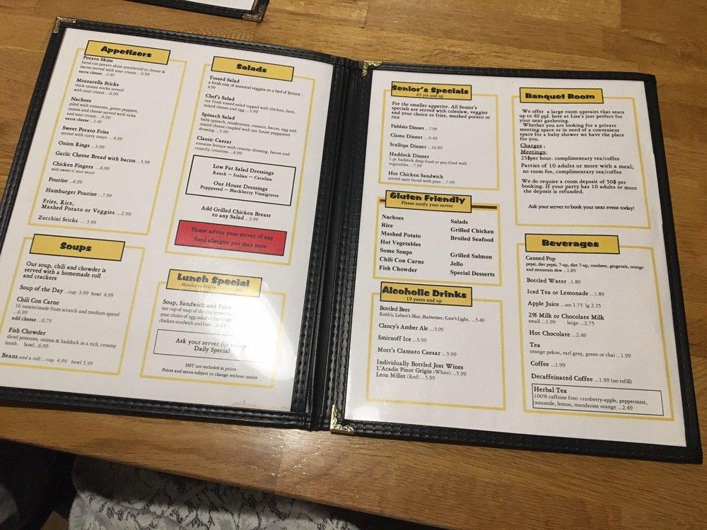 Carta de Lisa's Family Restaurant, Windsor