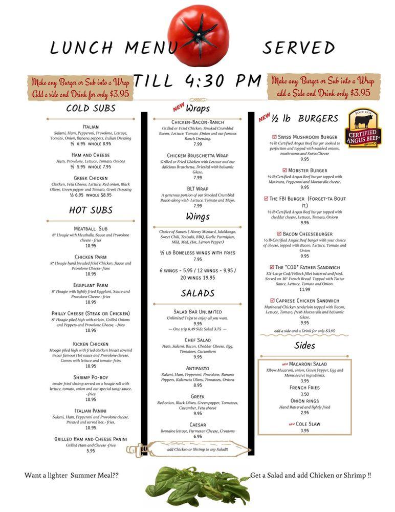 Menu at Mafia Pizza and Speakeasy Sportsbar, Monticello