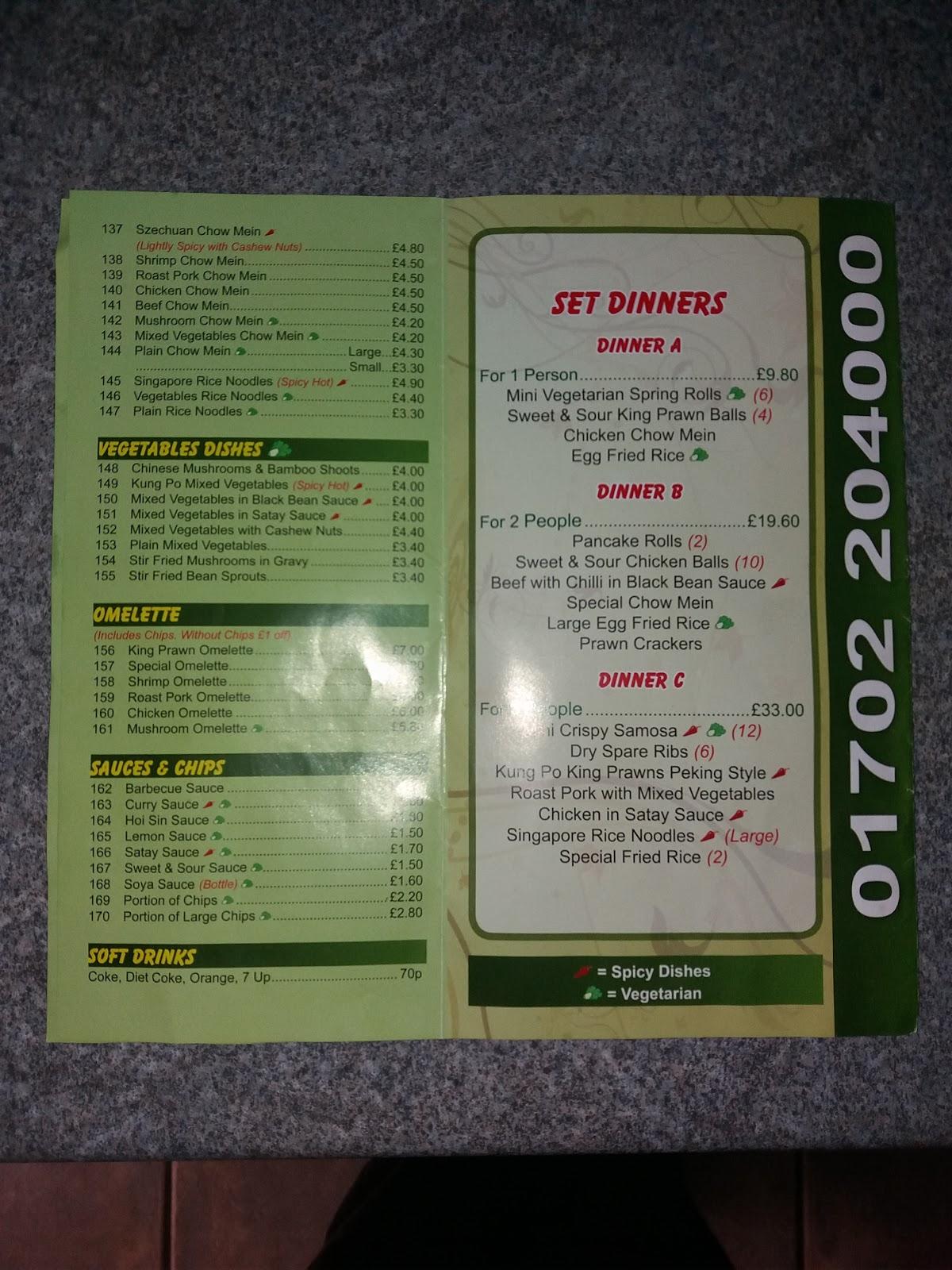 Menu at The Royal Taste Hockley fast food, Hockley