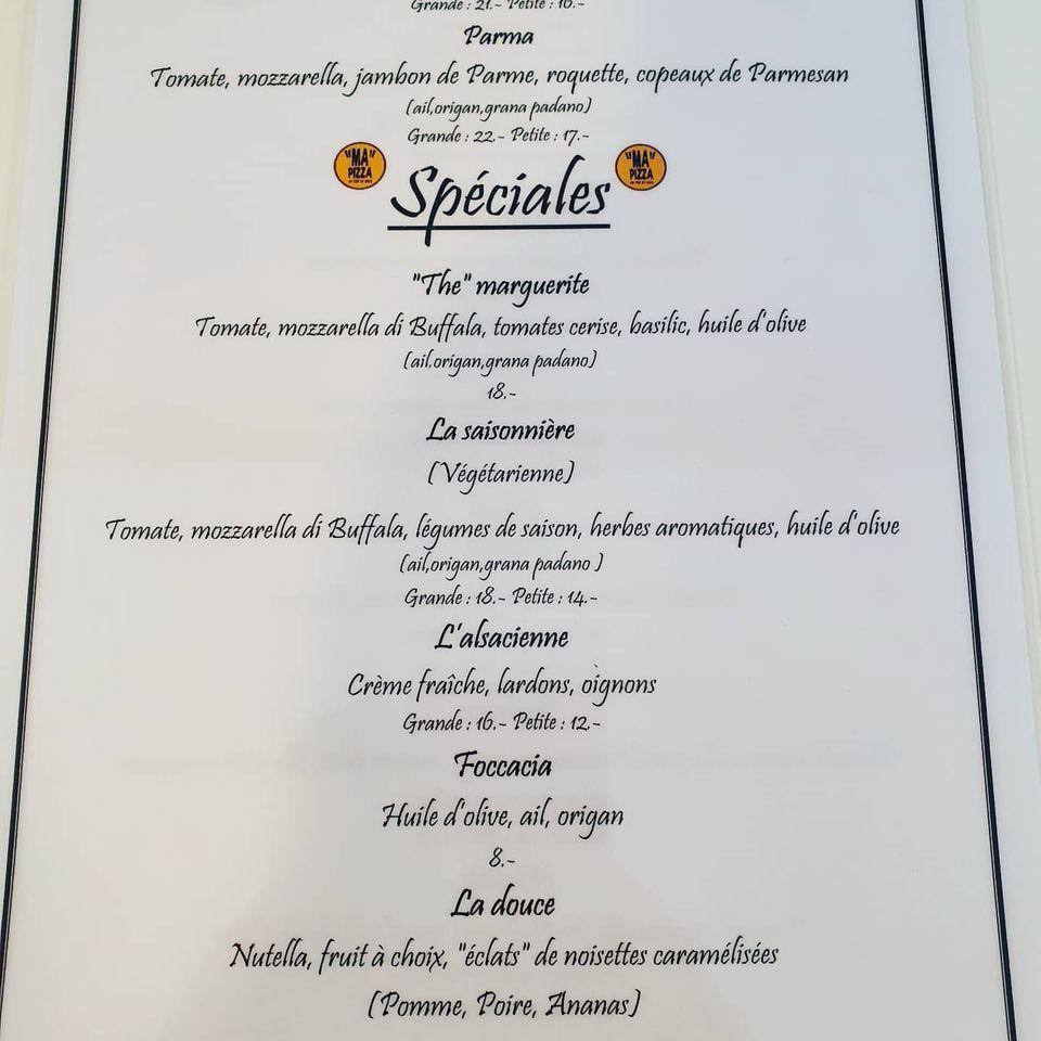 Menu da ma_pizza_, Villeneuve