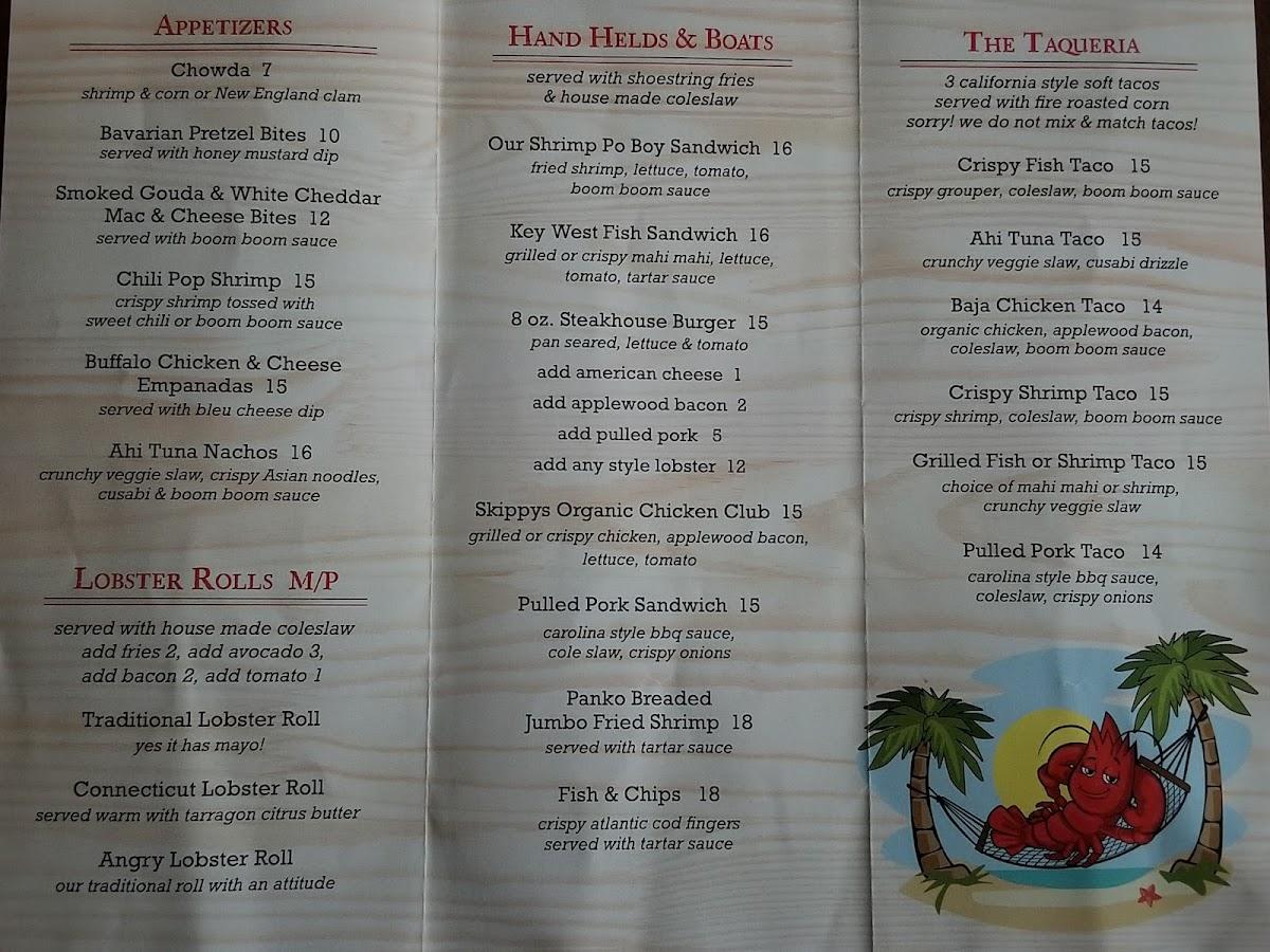 Menu at Lazy Lobster restaurant, Massapequa