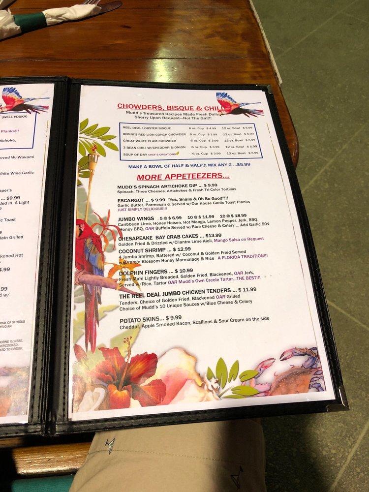 Menu at JByrd's Muddy Waters Restaurant & Raw Bar, Deerfield Beach