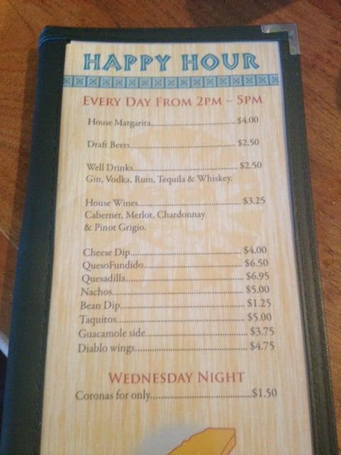 Menu at Rancho Rustico Restaurant, Tucson, E Old Vail Rd
