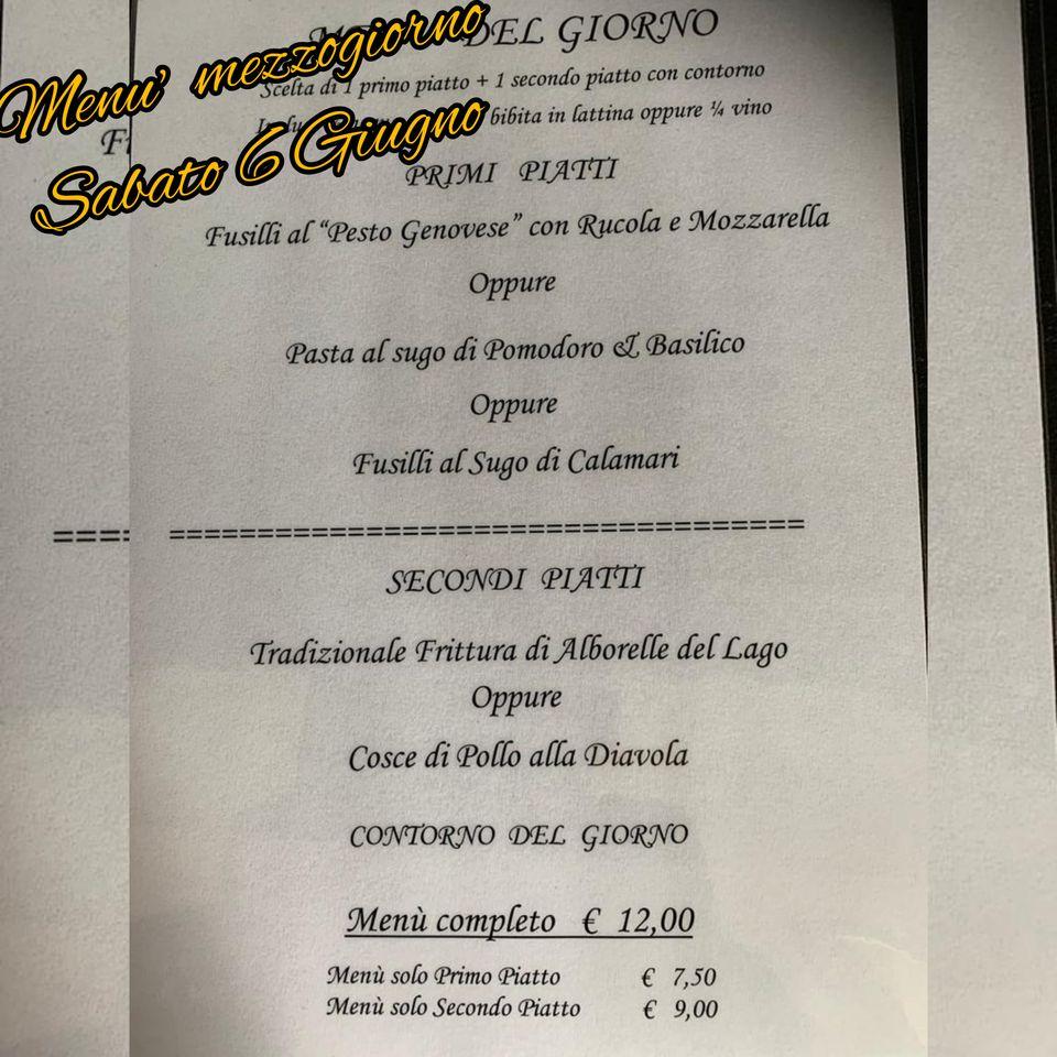 Speisekarte von Il Vecchio Canneto restaurant, Baveno