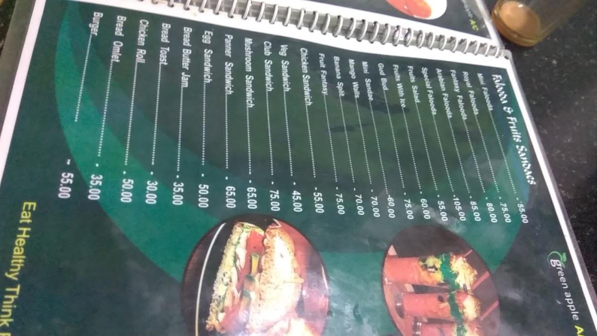 Menu at Green Apple Juice Shop, Thiruporur, 3