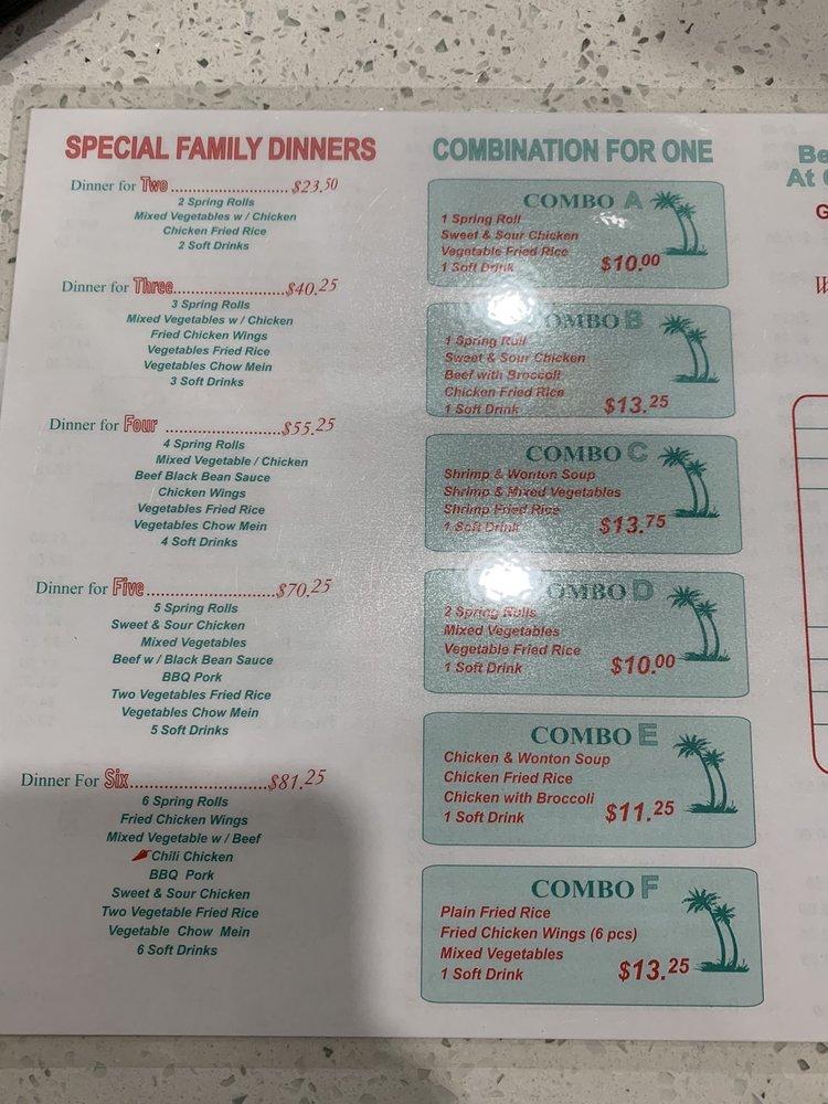 Menu at Enmore Nanking Restaurant, Vaughan