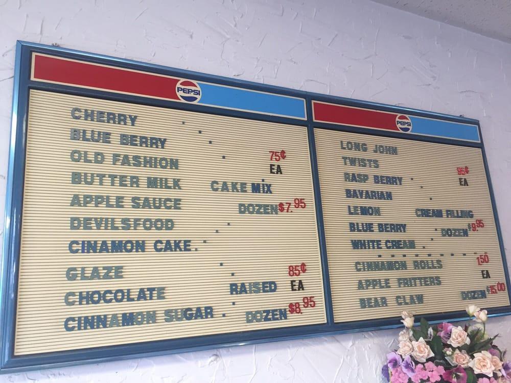Menu at Gold Star Donuts restaurant, Sarasota