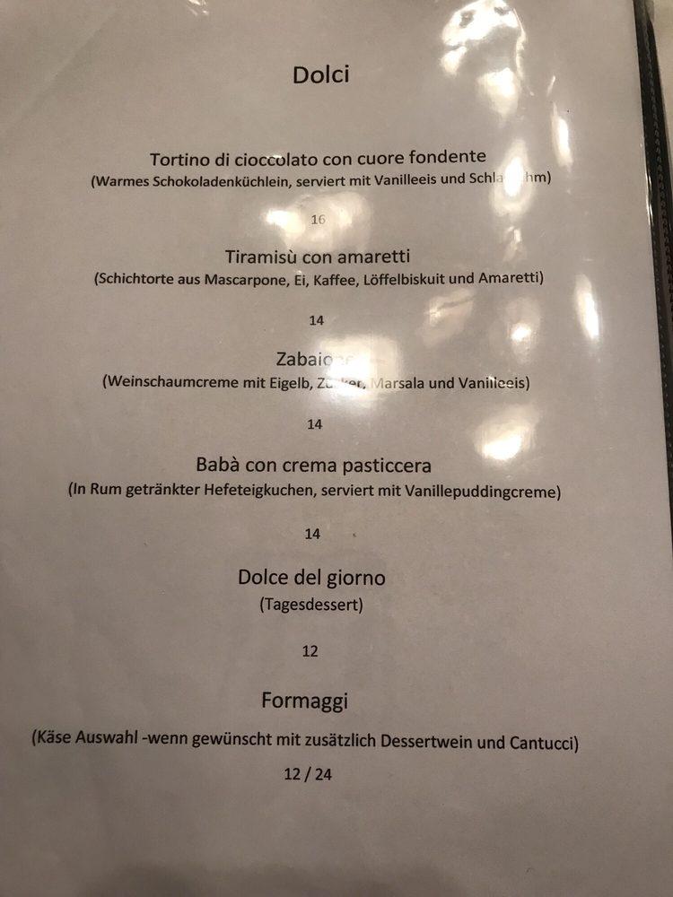 Menu da Apulia, Basilea, Schützengraben 62