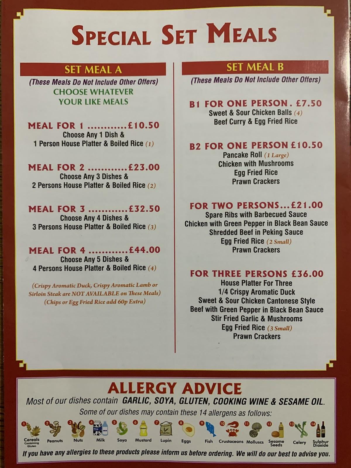 Menu at Classic Canton fast food, Ripley