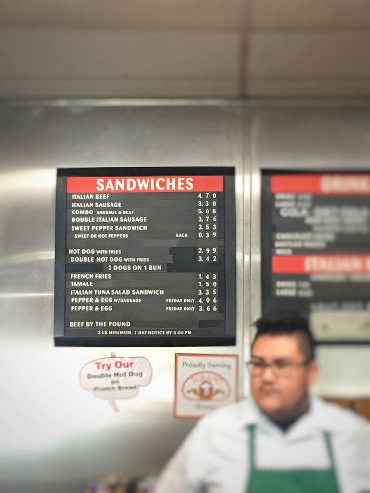 Menu at Johnnie's Beef restaurant, Arlington Heights, S Arlington ...