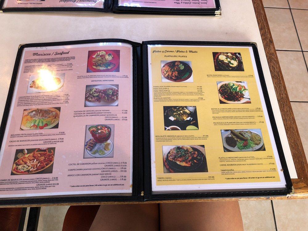 Menu at Abasolo restaurant, Houston