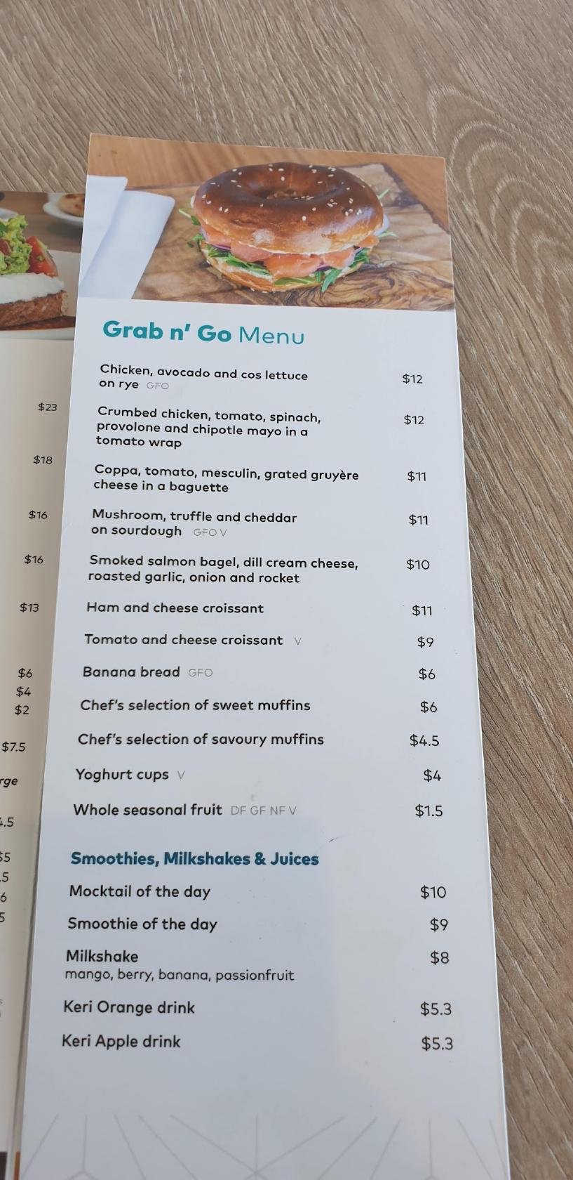 Menu at City View Cafe, Burswood, Optus Stadium