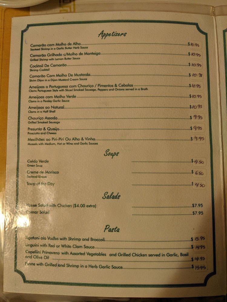 Menu at Port Cafe, Garden City Park