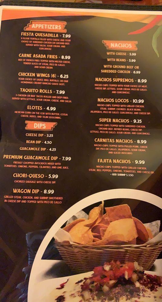Menu at Taco Wagon restaurant, Appomattox, 177 Old Courthouse Rd