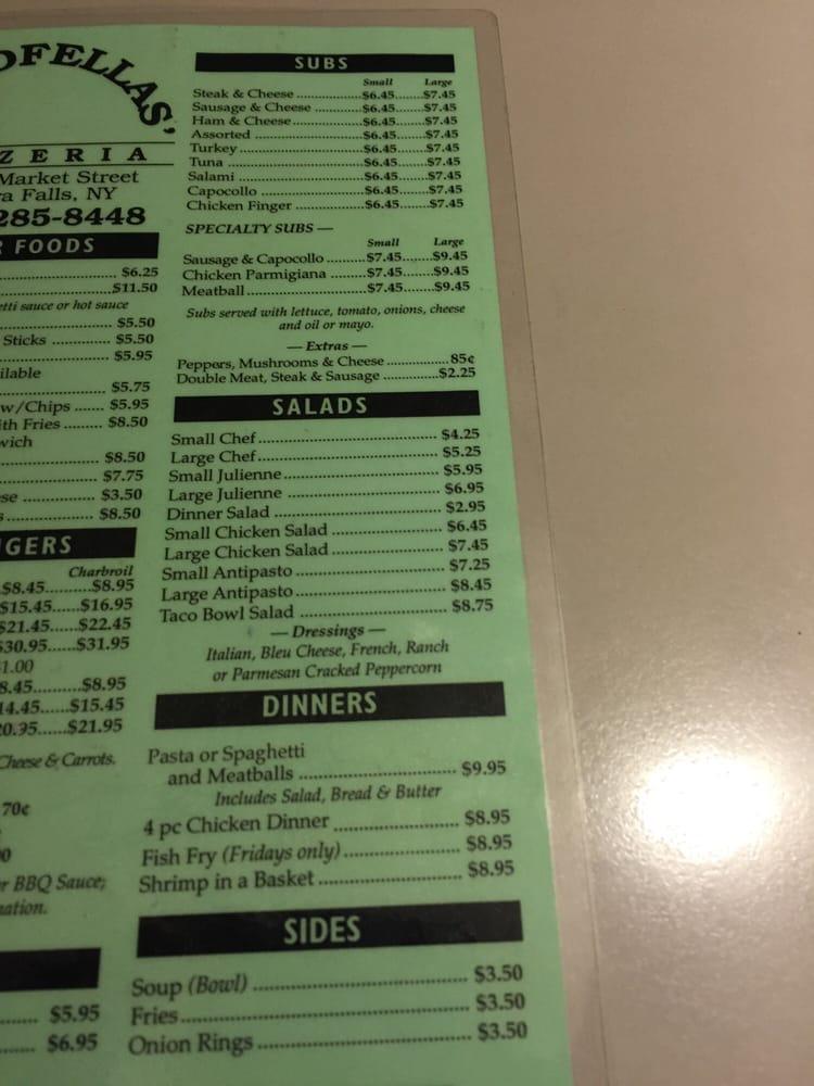 Menu at Goodfellas Pizzeria Inc, Niagara Falls