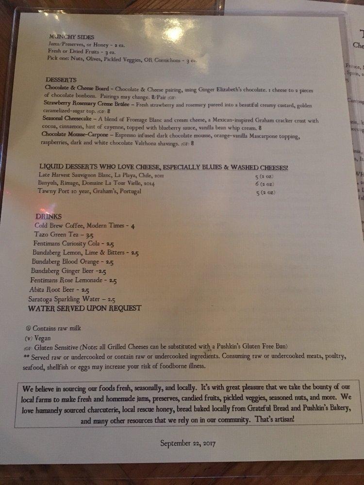Menu at The Rind pub & bar, Sacramento, L St #40
