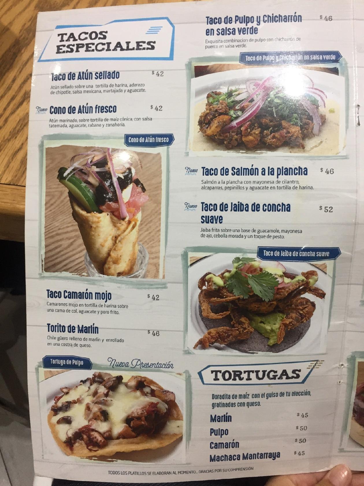Carta del restaurante Boca del Cielo Jardín Real, Zapopan, Av. Sta ...