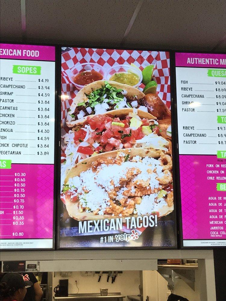 Menu at Lolis Mexican Cravings restaurant, Tampa, W Hillsborough Ave