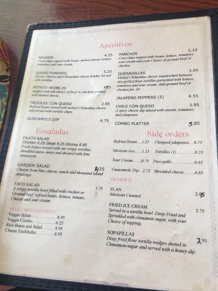 Menu at Buen Apetito North restaurant, Danville, N Vermilion St