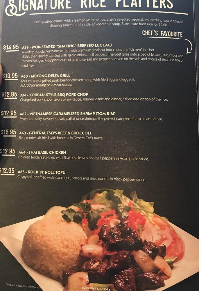 Menu at BAY FUSION restaurant, Spring