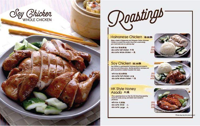 Menu at The Great Buddha Cafe, Manila