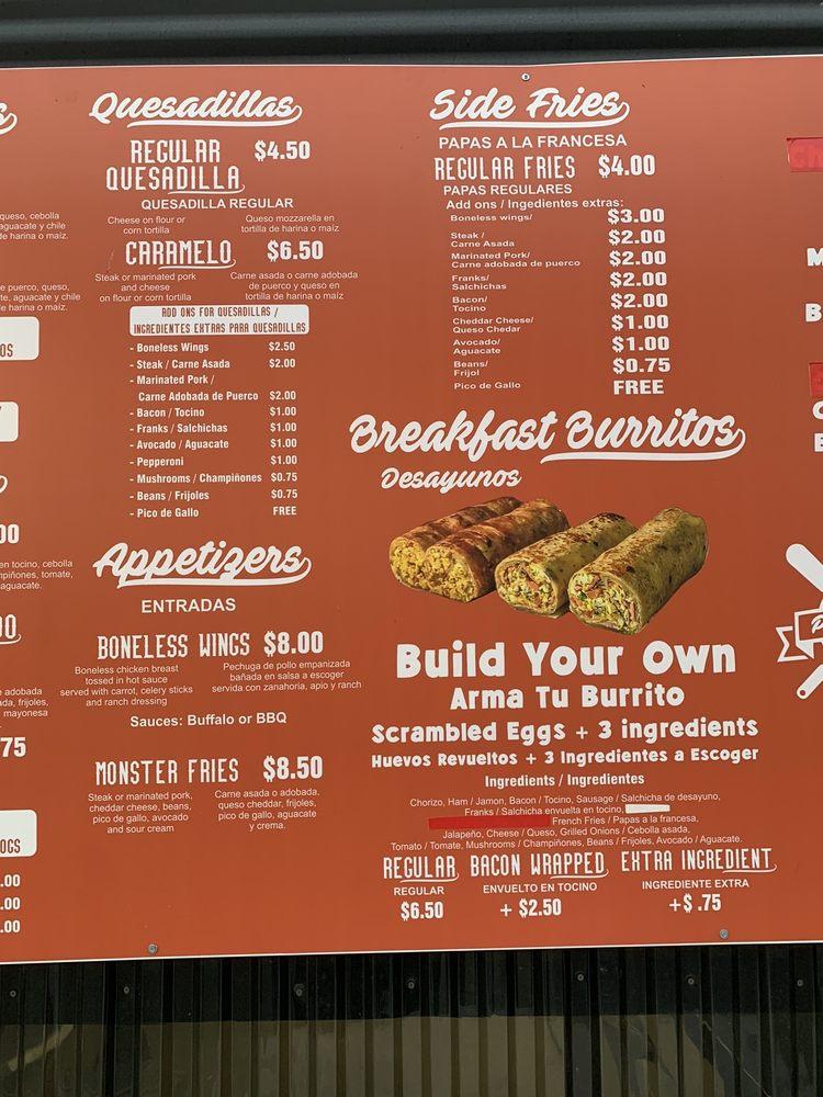 Menu at Percheron Mexican Grill restaurant, Tucson, S 12th Ave
