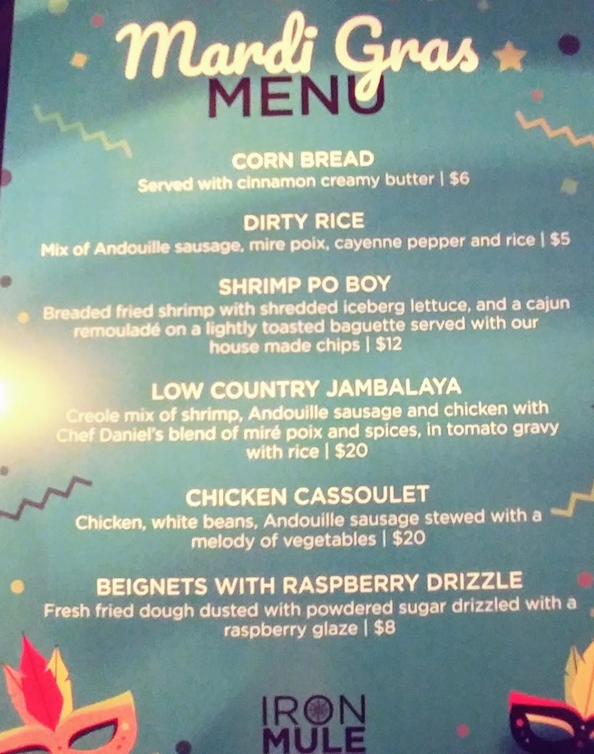 Menu at The Iron Mule pub & bar, Easton
