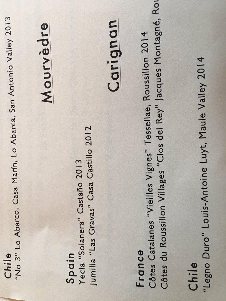 Menu at Beckta Dining & Wine pub & bar, Ottawa