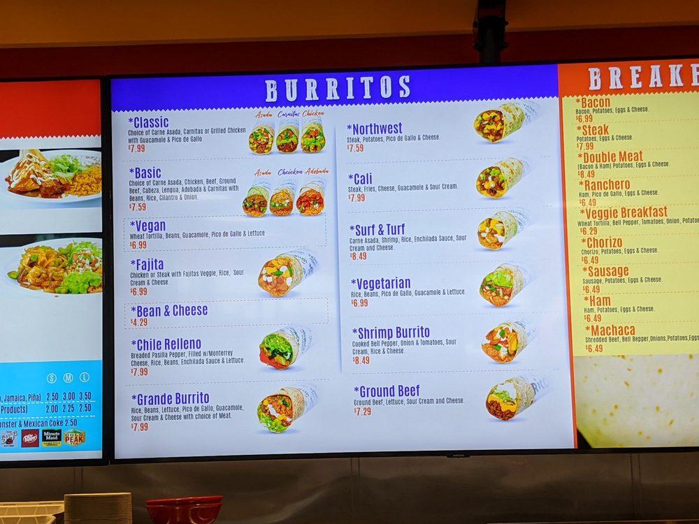 Menu at Victorico’s Mexican Food - Vancouver restaurant, Vancouver