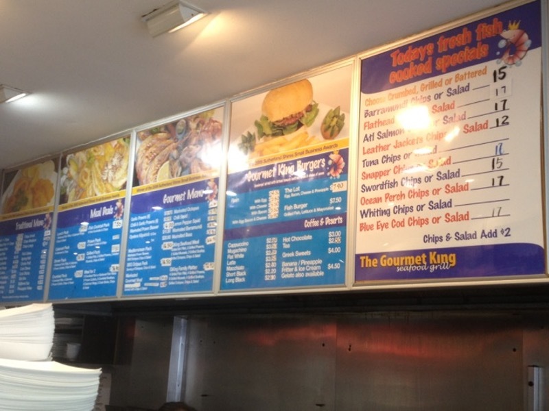 Menu at Gymea Bay Seafood Grill restaurant, Gymea