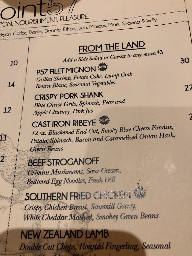 Menu at Point 57 Kitchen & Cocktails restaurant, Cape Coral