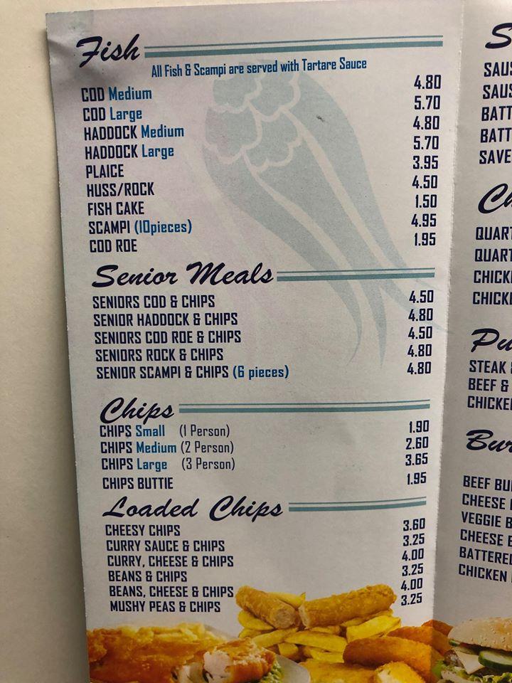 Menu at The Plaice restaurant, Fareham